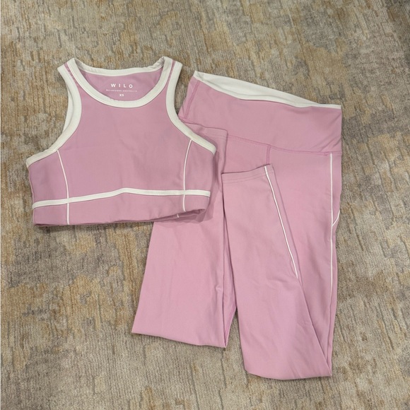 Wilo The Label | Other | Wilo Pink And White Set | Poshmark